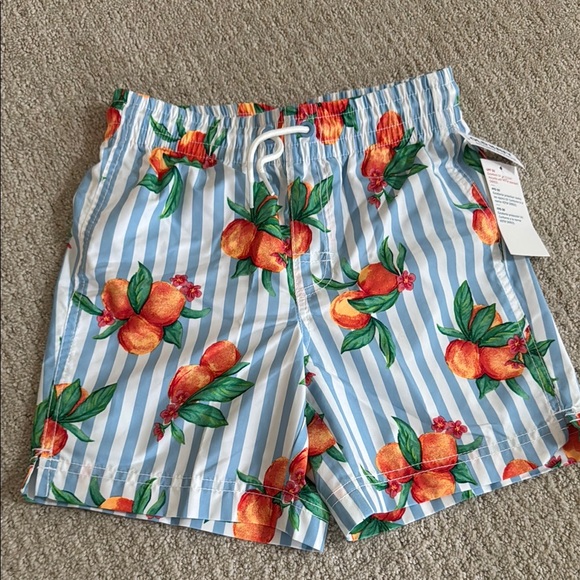 Old Navy | Swim | Old Navy Blue And Orange Swim Trunks With Floral ...